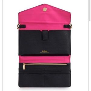 Trina Turk | Bags | Nwt Trina Turk Trifold Crossbody Chain Geo Wallet ...